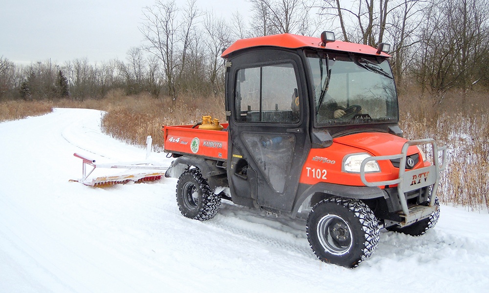Snow Plowing and Trail Grooming in the Preserves